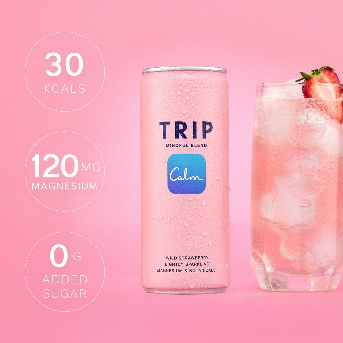 Wild Strawberry – Mindful Blend Magnesium Drink | TRIP Drinks