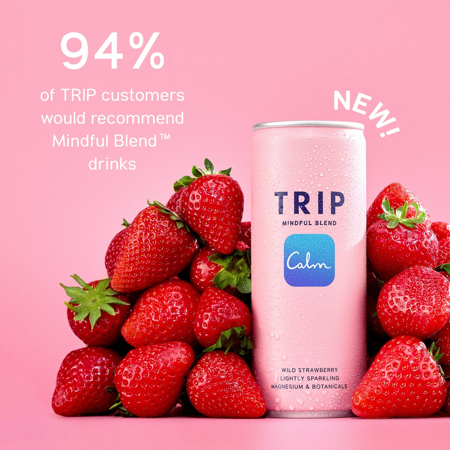 Wild Strawberry – Mindful Blend Magnesium Drink | TRIP Drinks